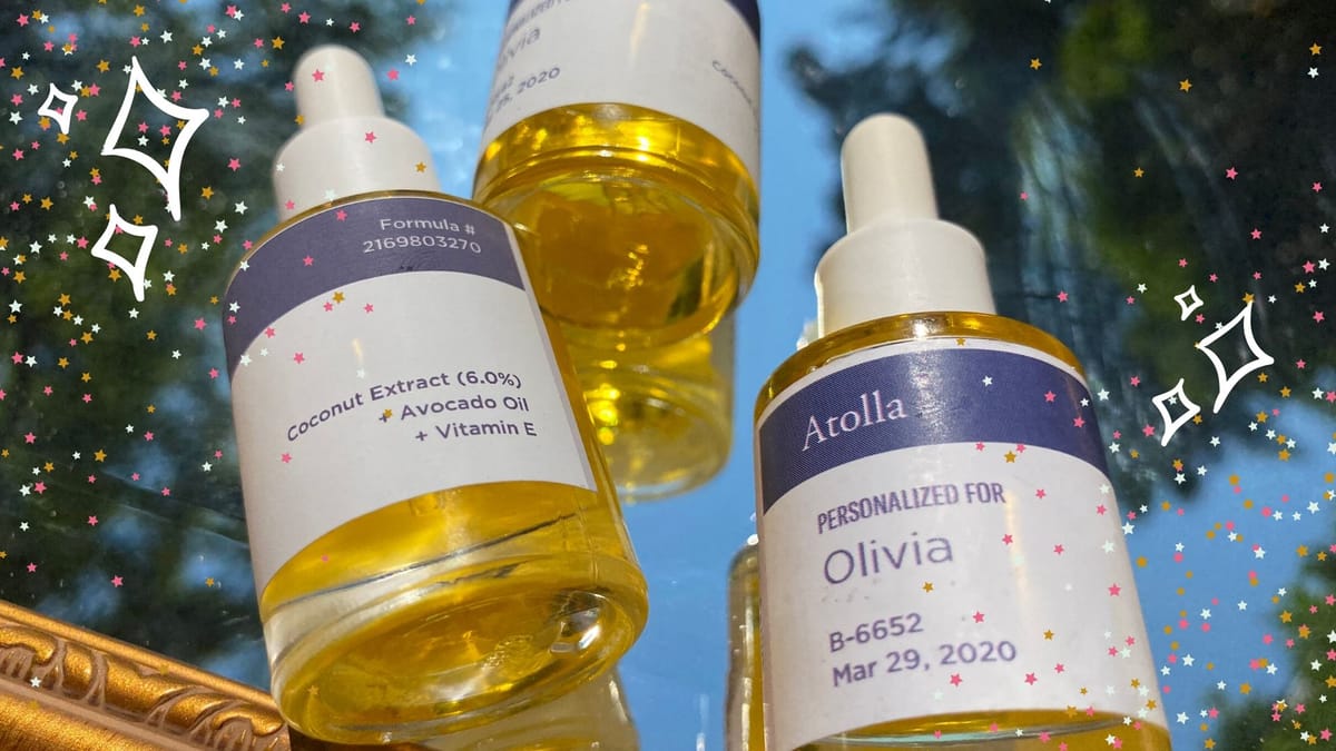 Atolla is the algorithm-inspired serum customized for you