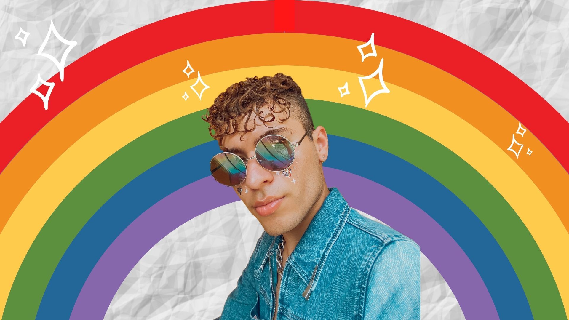 The easiest Pride Makeup for celebrating LGBTQ+ indoors